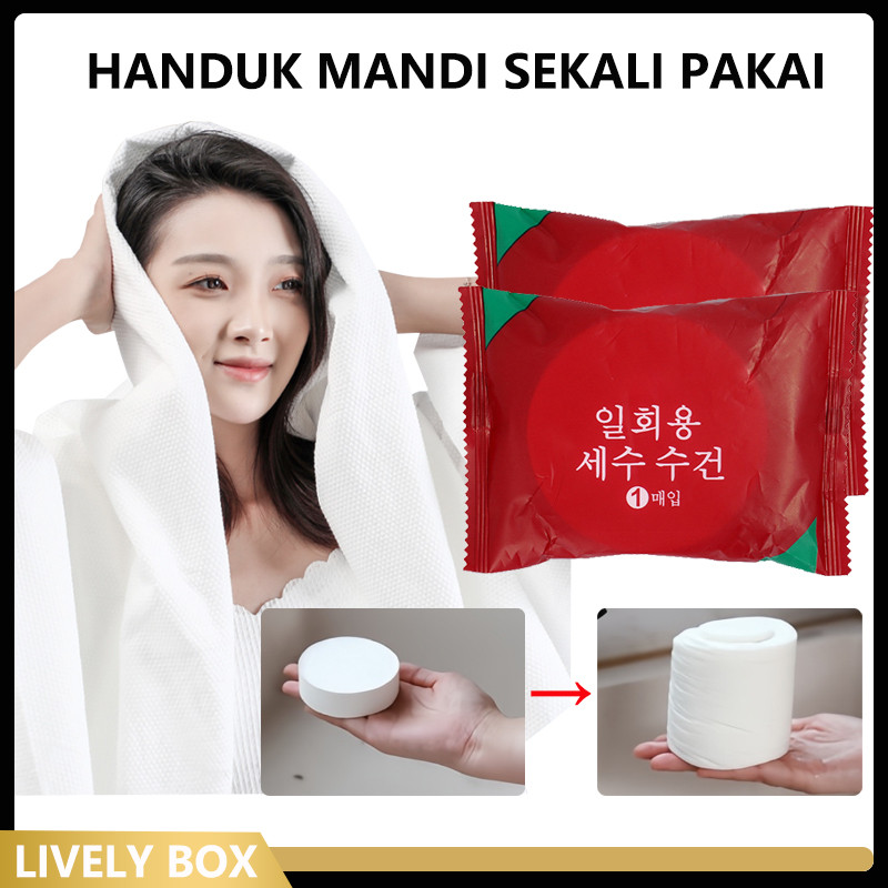 Jual Handuk Terkompresi Handuk Mandi Portable Sekali Pakai Ukuran Besar ...