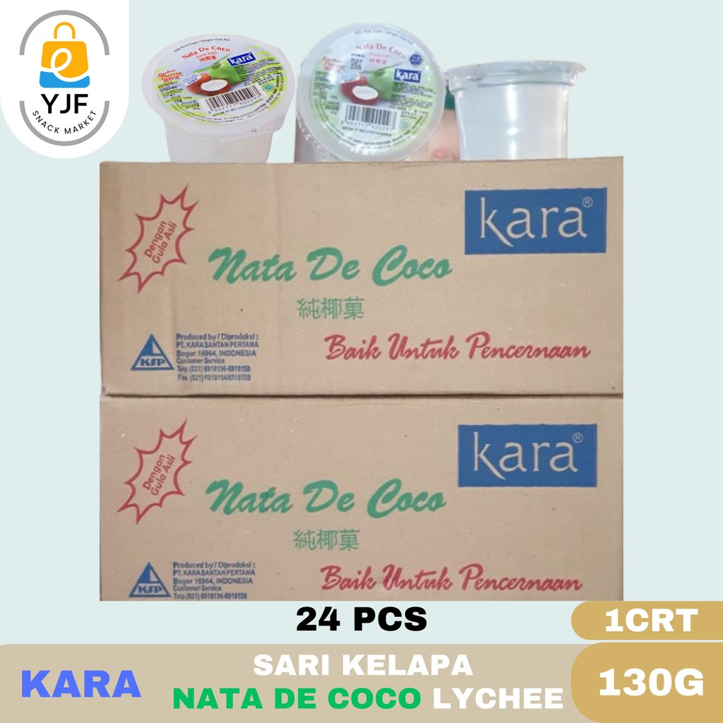 Jual Kara Sari Kelapa Nata De Coco Lychee/ Leci Cup 1 Carton 130g ...