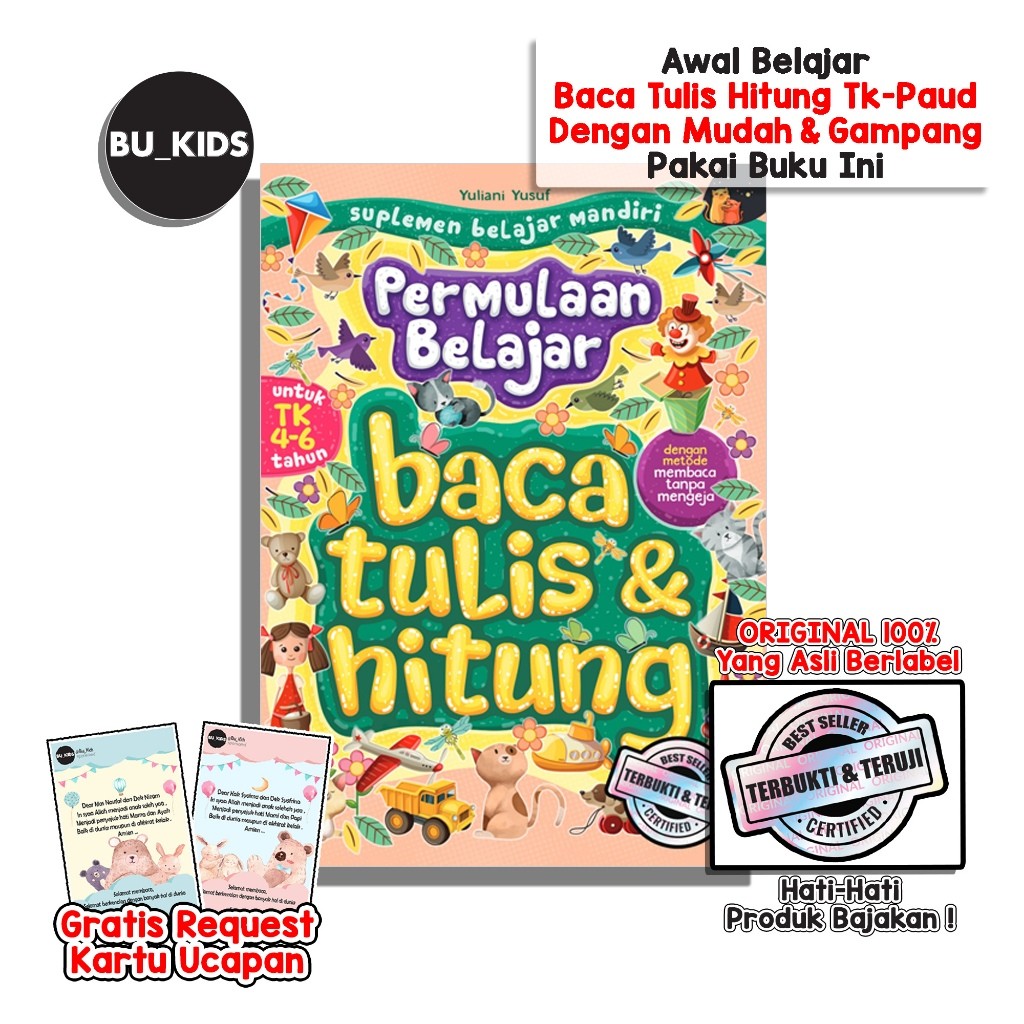Jual Buku Calistung Anak Tk Perisapan Masuk SD Kelas 1 Permulaan ...