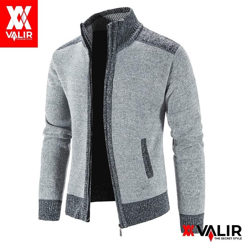 Jual Valir Nelson - Jaket Sweater Rajut Pria Keren Terbaru Bahan Tebal ...