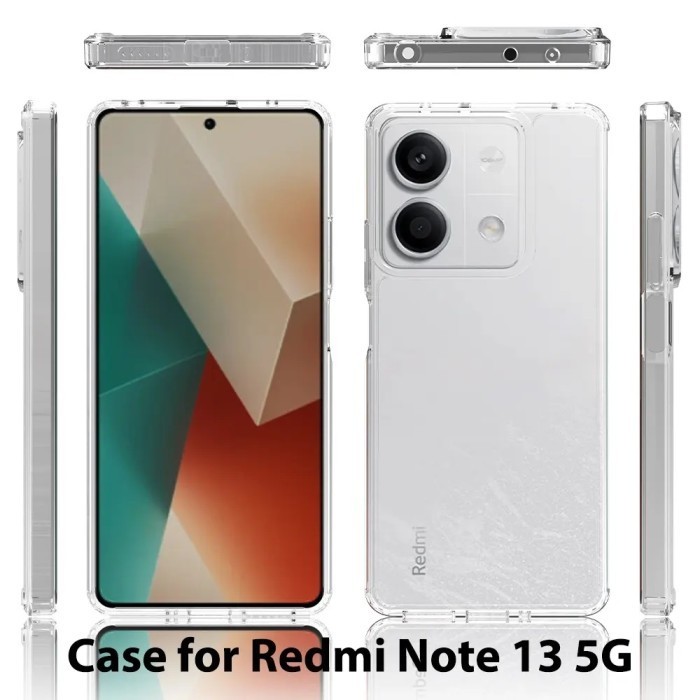 Jual CASING REDMI NOTE 13 PRO 5G/PRO+ 5G/4G FUZE HYBRID CRYSTAL CLEAR ...