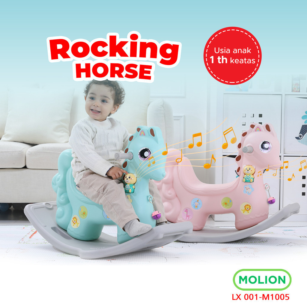 Jual MOLION Mainan Anak Kuda Kudaan Mainan Kuda Rocking Horse 001-M1005 ...