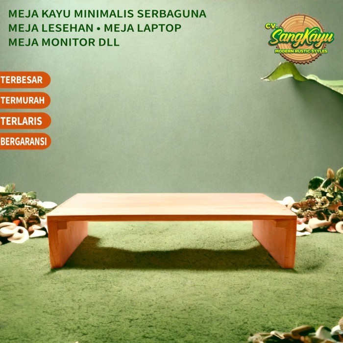 Jual Meja kayu serbaguna meja monitor stand laptop table meja tanaman ...