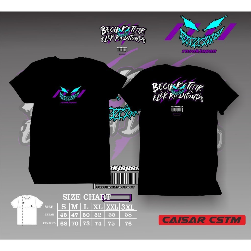 Jual kaos terbaru rosok japan becik ke titik elek ra ditompo caisar ...