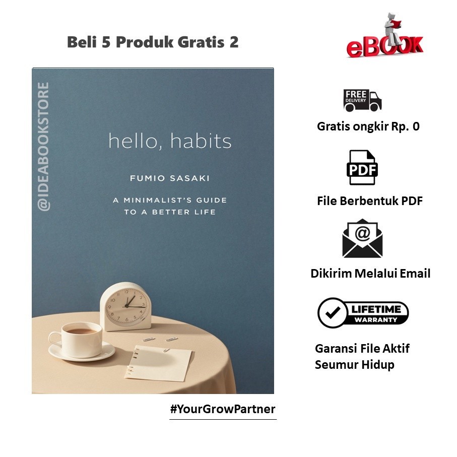 Jual Hello, Habits : A Minimalist's Guide to a Better Life Bahasa ...