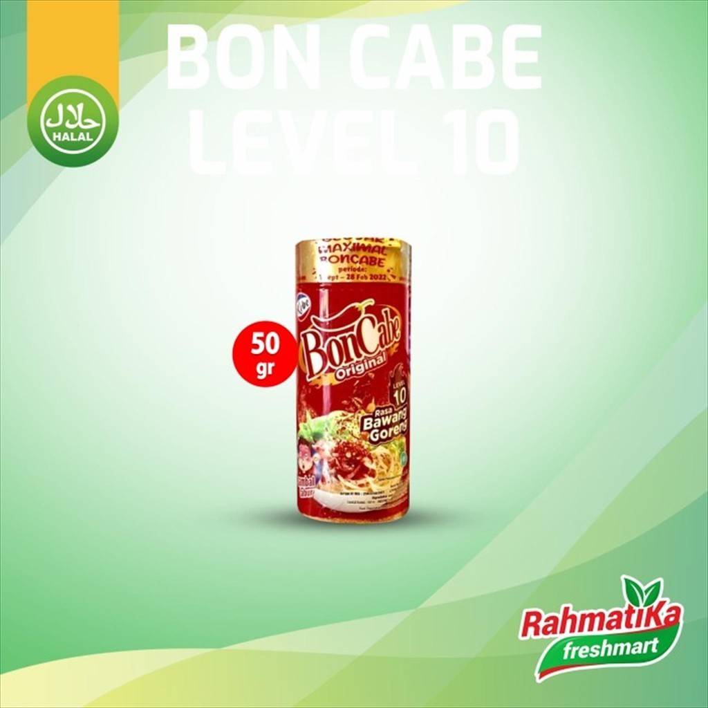 Jual Bon Cabe Original Rasa Bawang Goreng Level-10 / 50 gr (Btl ...