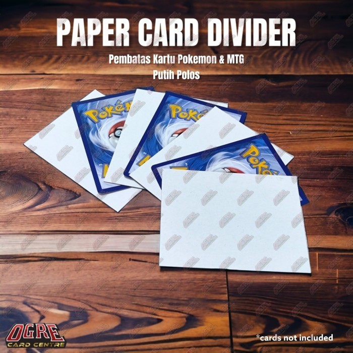 Jual Card Divider Karton 350gsm - Kartu Pokemon dan MTG - isi 20 lembar ...