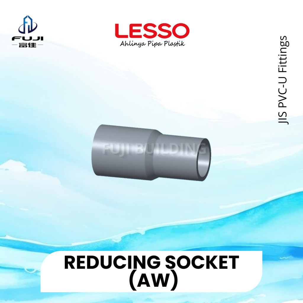 Jual Lesso Fitting Pipa PVC-U (AW) Reducing Socket Vloksok | Shopee ...