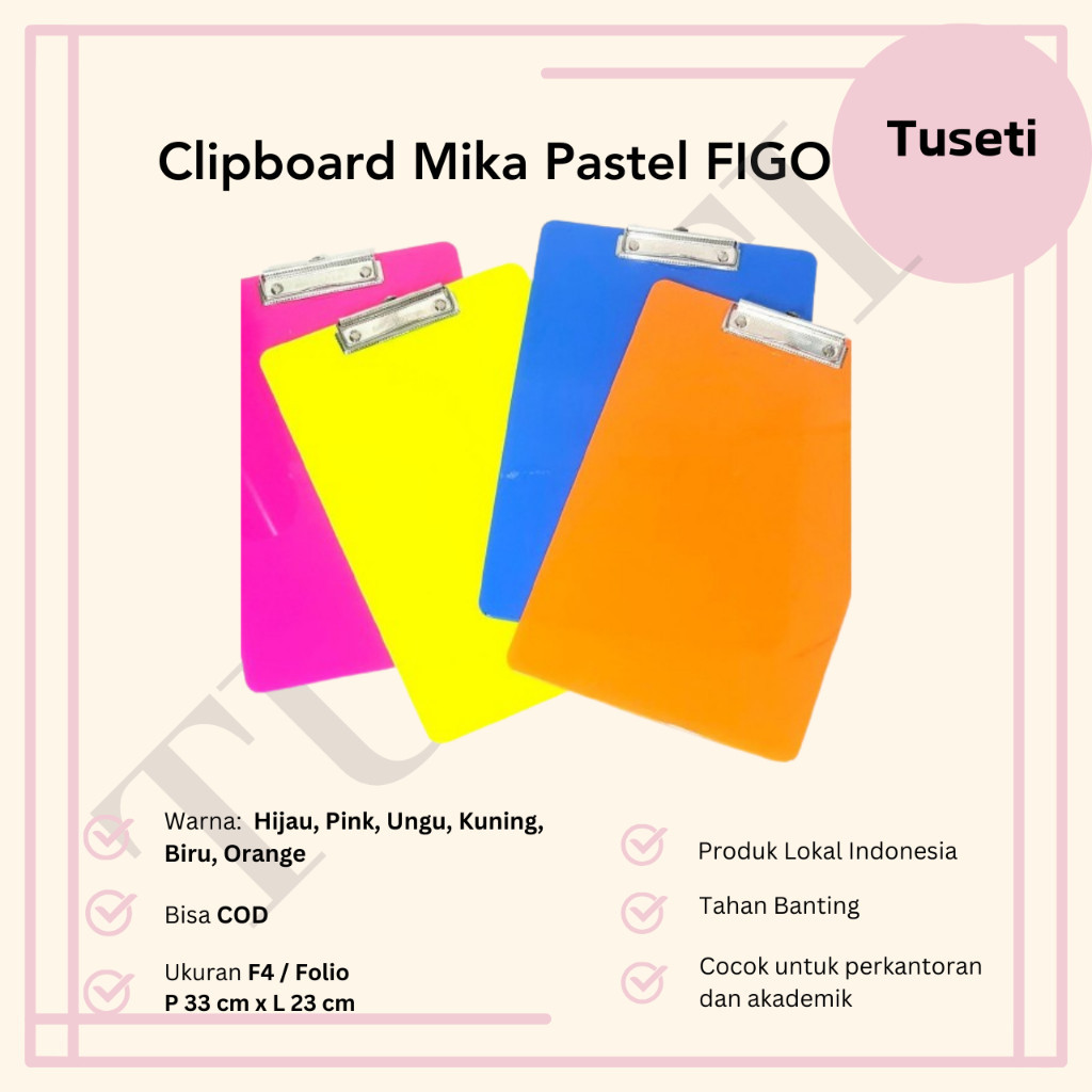 Jual CLIP BOARD MIKA / PAPAN JALAN / PAPAN UJIAN | Shopee Indonesia