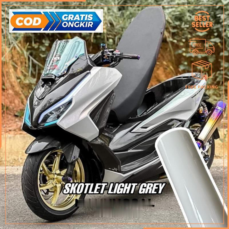 Jual Sticker Skotlet Light Grey Glossy Kualitas Premium Untuk Body ...