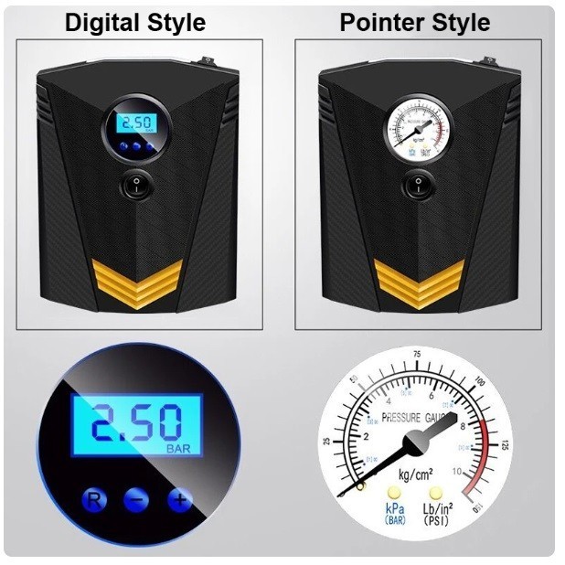 Jual Pompa Ban Elektrik Portable Digital Display 150 PSI Tire Inflator ...