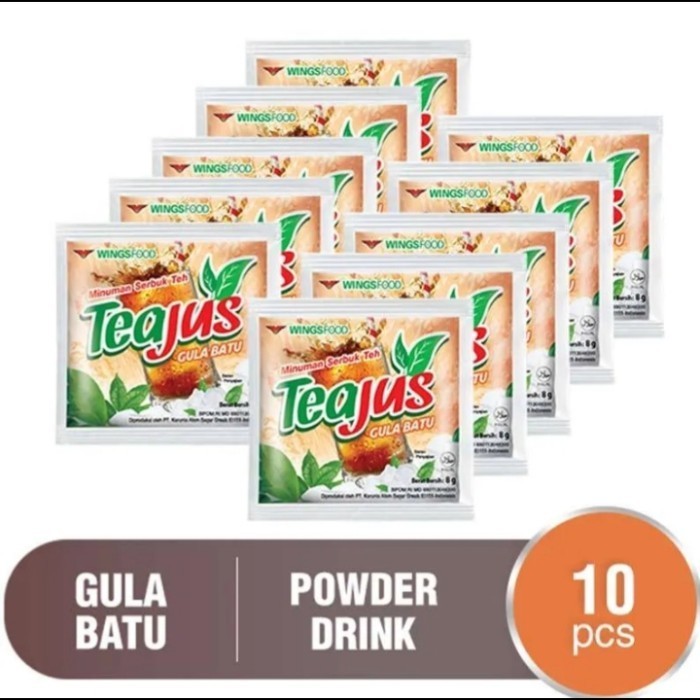 Jual TEA JUS gula batu / apel 1 renceng isi 10 saset / minuman teh ...