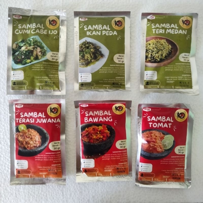Jual Sambal Kemasan Sachet 30 gr | Shopee Indonesia