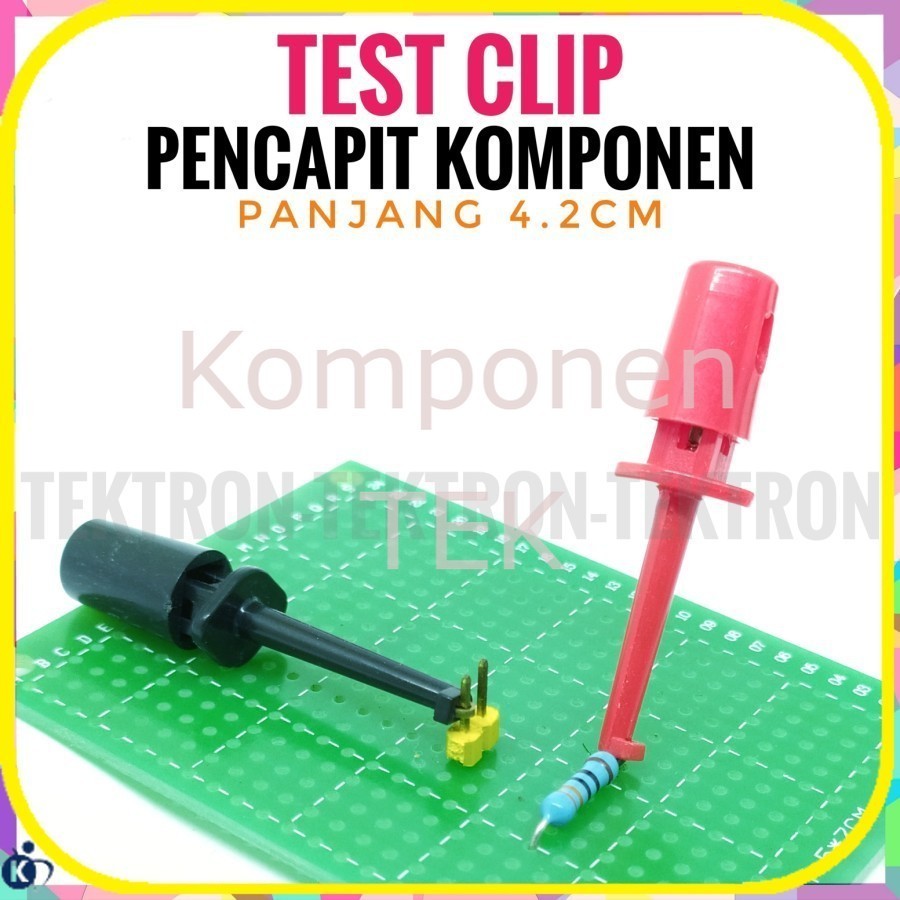 Jual Test Clip 4.2cm Merah dan Hitam jual Perpasang Probe Capit Buaya ...