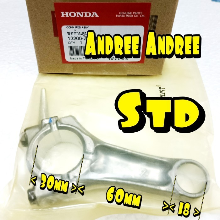 Jual Conrod Stang Piston Honda GX160 GX200 GX-160 GX-200 GX160 Connecting Rod Std 0.00 Original ...