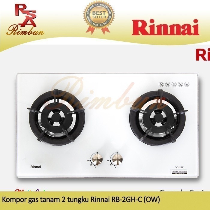 Jual Kompor Gas Tanam 2 Tungku Rinnai RB-2GH-C (OW) 2 Tungku | Shopee Indonesia