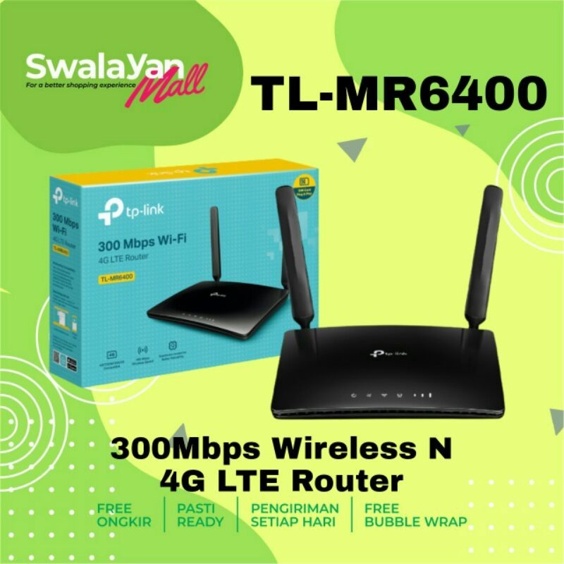 Jual TP-Link TL-MR6400 Wireless N 4G LTE Router WiFi Modem MiFi TP-Link ...