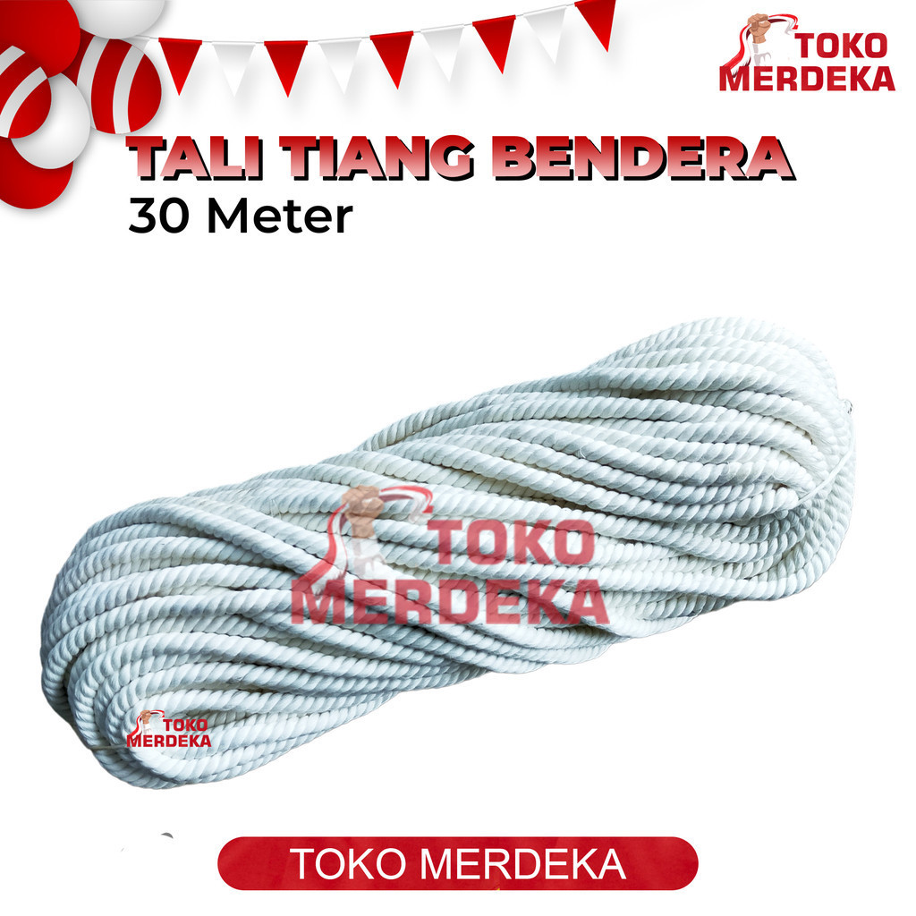 Jual Tali Tiang Bendera / Tali Bendera Upacara / Tali Panjang | Shopee ...