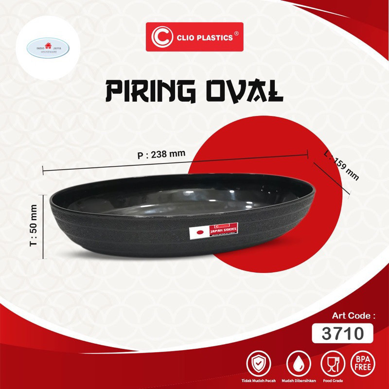 Jual Piring Oval Clio / Piring Ramen Japan / Jepang/ Mangkok Ramen ...