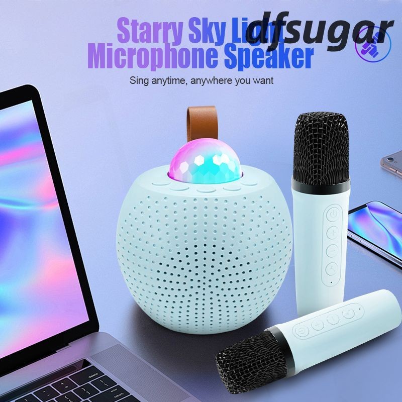 Jual Z1 Bluetooth Wireless Speaker RGB LED Starry Night with Mic Karaoke Player KTV rumah kecil ...