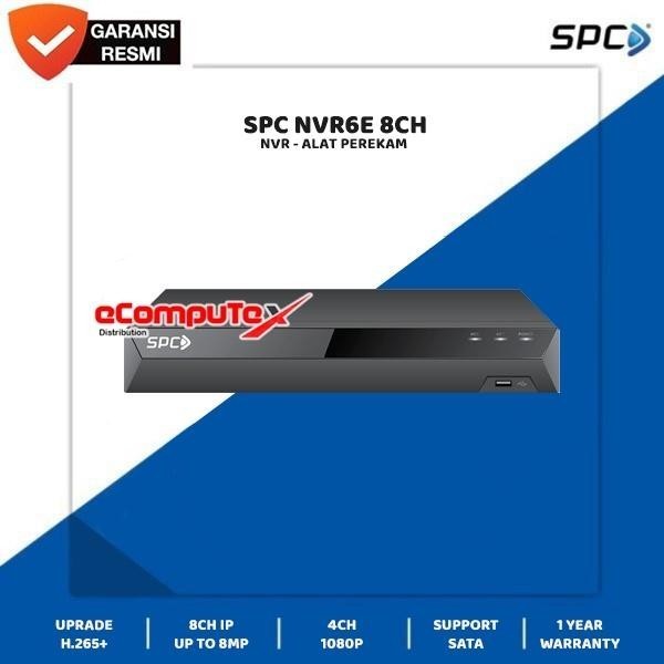 Jual SPC NVR NVR6E 8CH POE - 8CH H.265+ NVR With POE - TKDN RESMI | Shopee Indonesia