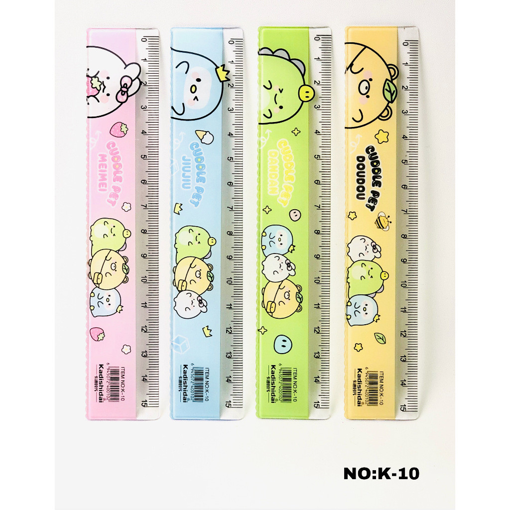 Jual Penggaris Impor 15 cm K-10 BUNNY Mistar Bahan Plastik Ruler Fancy ...