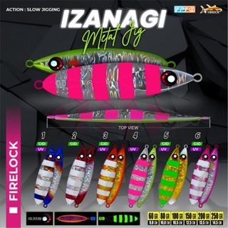 Jual METAL JIG IZANAGI FIRELOCK UMPAN PANCING 60 | 80 | 100 | 150 GRAM SLOW FAST JIGGING DRIVE ...