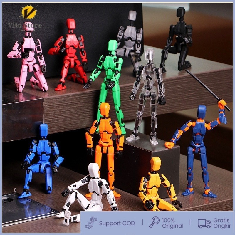 Jual Action Figure Model 13 Boneka Bergerak Multi-sambungan Cetak 3D ...