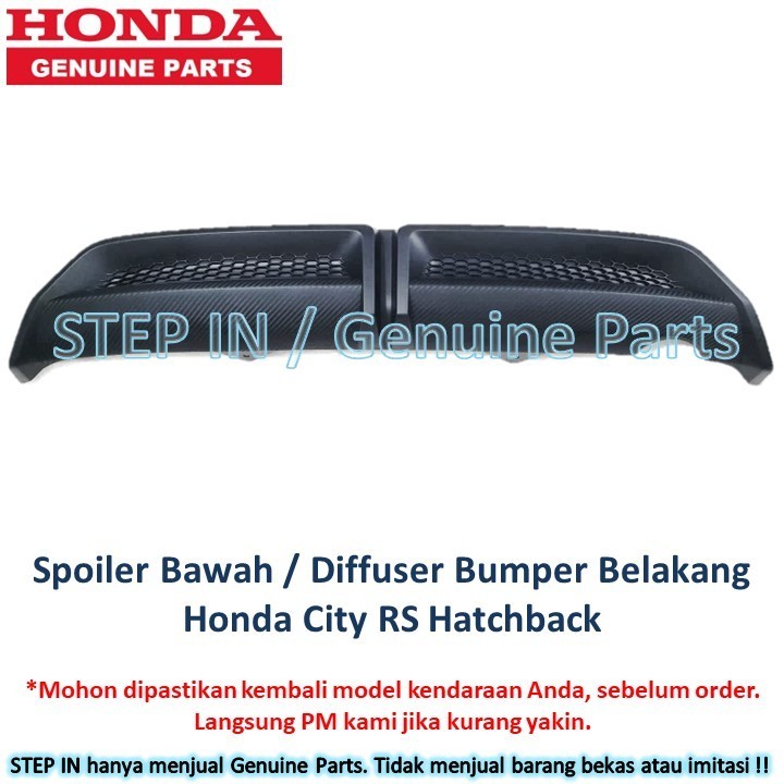 Jual Diffuser Bemper Belakang Honda CITY RS HATCHBACK 2021 2022 cover ...