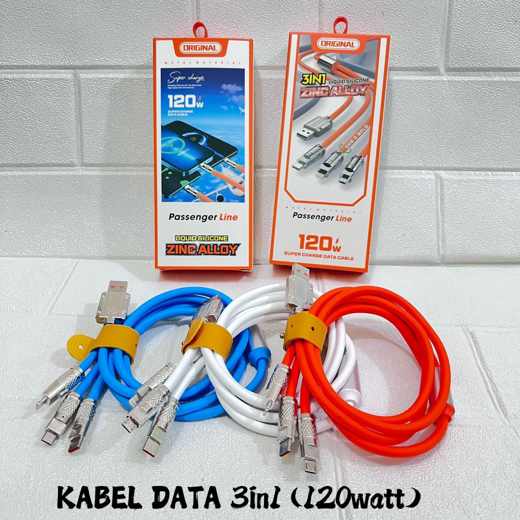 Jual Kabel Data Fast Charging 120W 6A Super Fast Charging Kabel Data ...