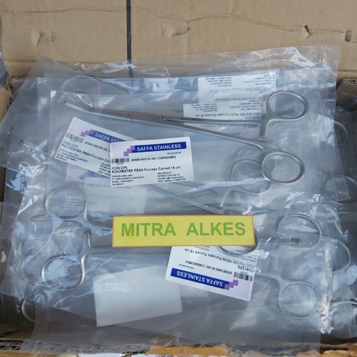 Jual Klem Arteri Lurus Dan Bengkok 24cm. PEAN Haemostatic Forceps ...