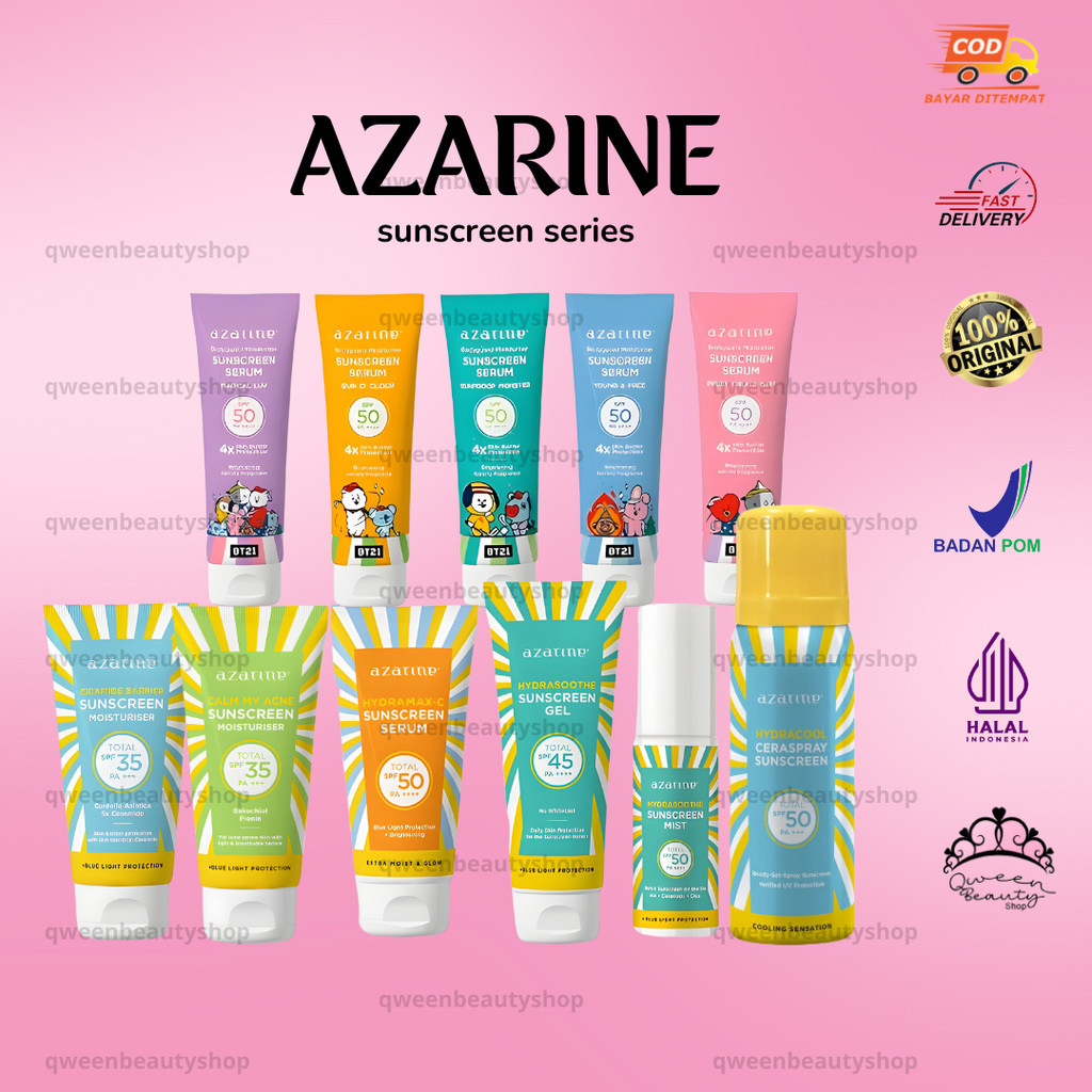 Jual (ADA BUNDLING) AZARINE SUNSCREEN Hydrasoothe Gel SPF45 ...