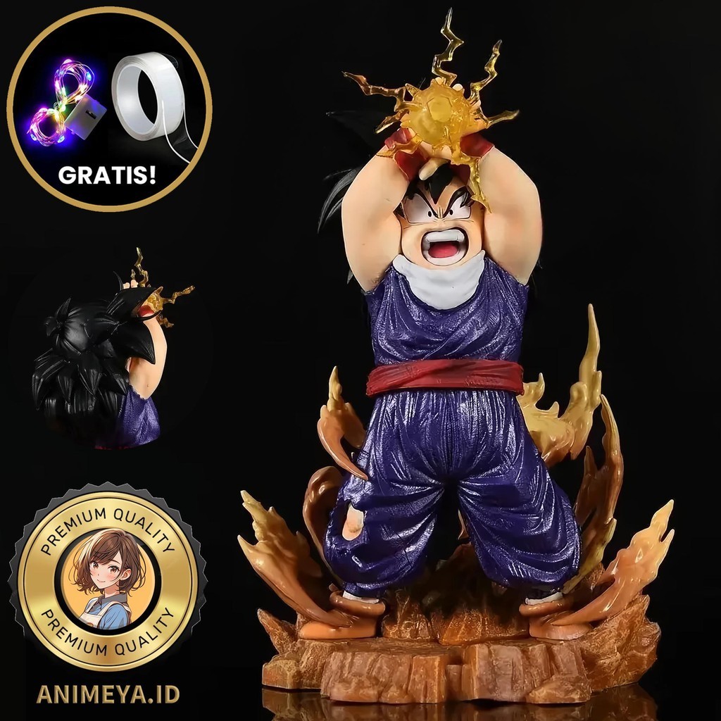 Jual Action Figure Statue Dragon Ball Son Gohan Kid Masenko Diorama ...