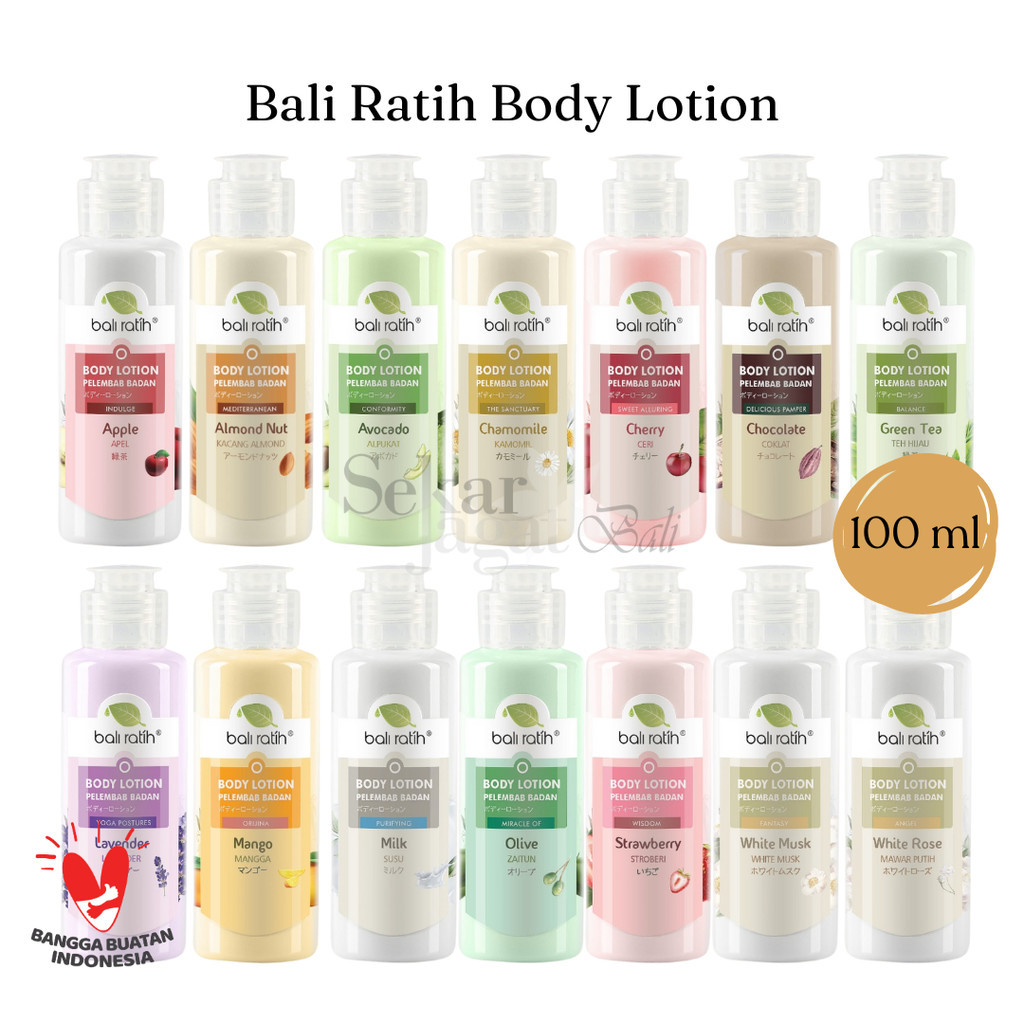 Jual Bali Ratih Body Lotion Pelembab Badan 100ml | Shopee Indonesia
