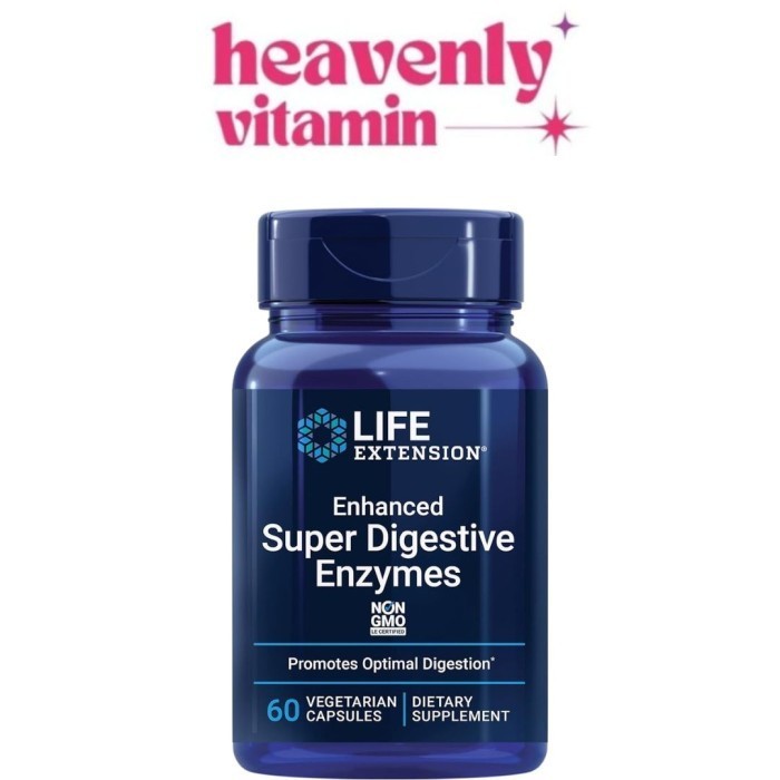 Jual Life Extension Enhanced Super Digestive Enzymes - 60 Capsules, Non-GMO | Shopee Indonesia