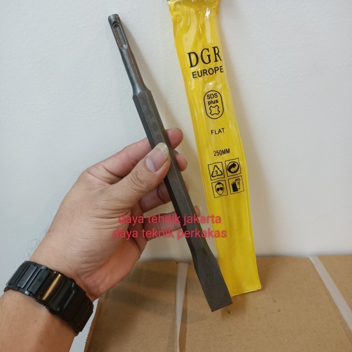 Jual dgr mata bobok sds plus flat 14x250mm / flat chisel sds plus dgr ...