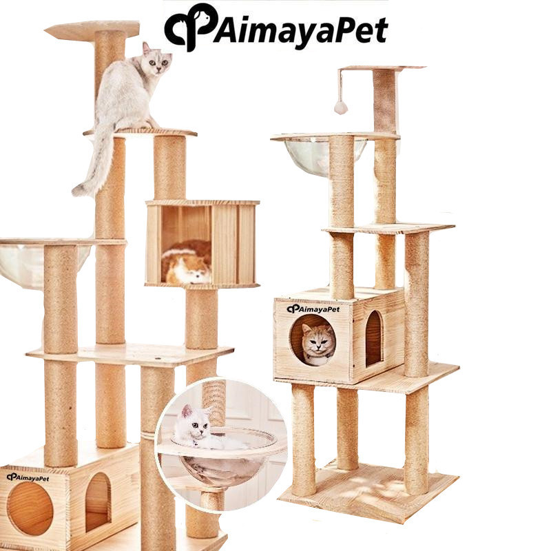 Jual AimayaPet Cat Tree Condo Mainan Rumah Kucing Bingkai Panjat Kucing ...