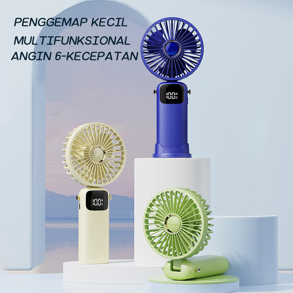 Jual Kipas Angin Mini 10000mAh 5-Speed Wind Kipas Genggam Portabel ...
