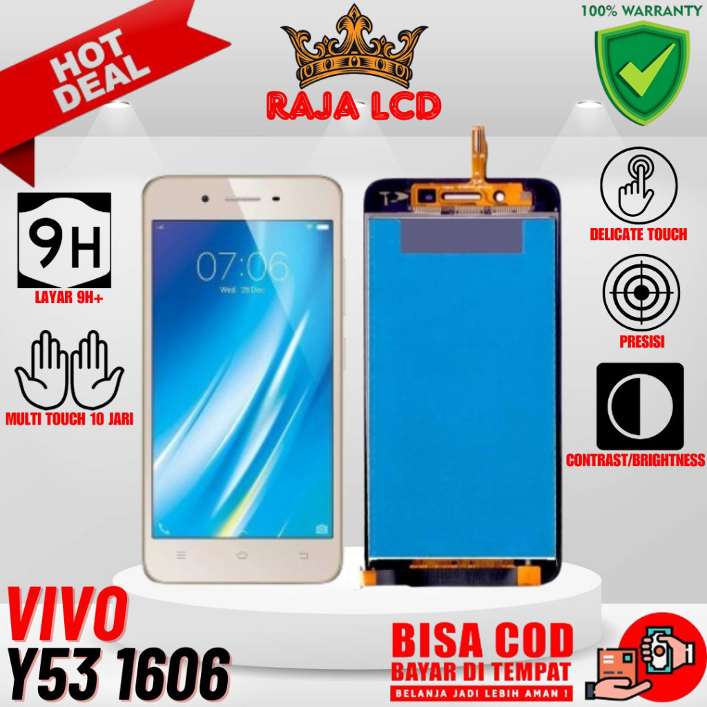 Jual LIVE [ORIGINAL] LCD VIVO Y53 1606 WARNA GOLD ONLY FULLSET TOUCHSCREEN GARANSI RESMI ...