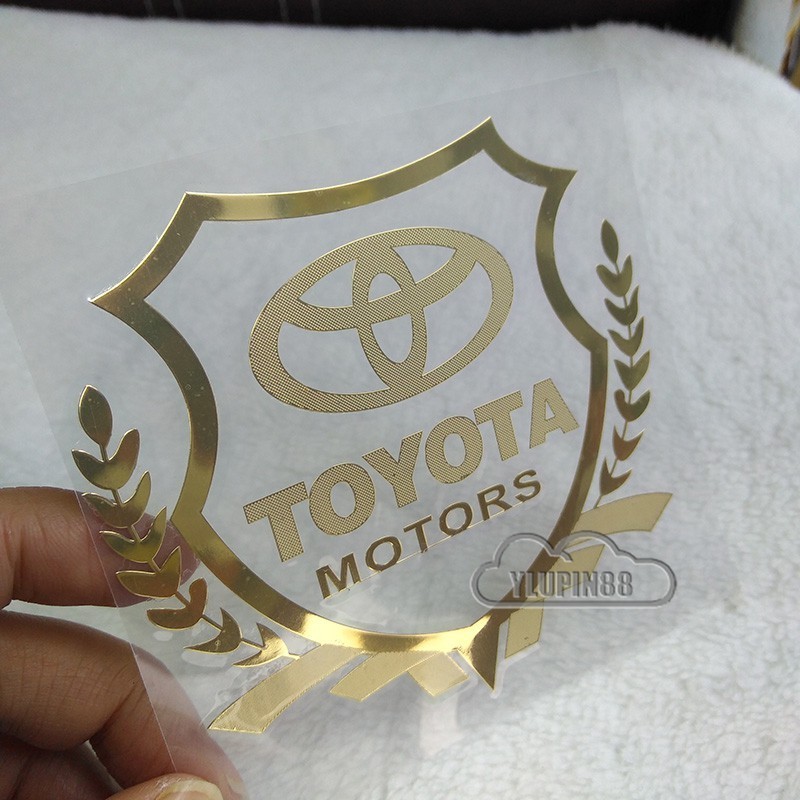 Jual 2pcs/set TOYOTA Logo Sticker Kereta Medal Label Sticker Car Window ...