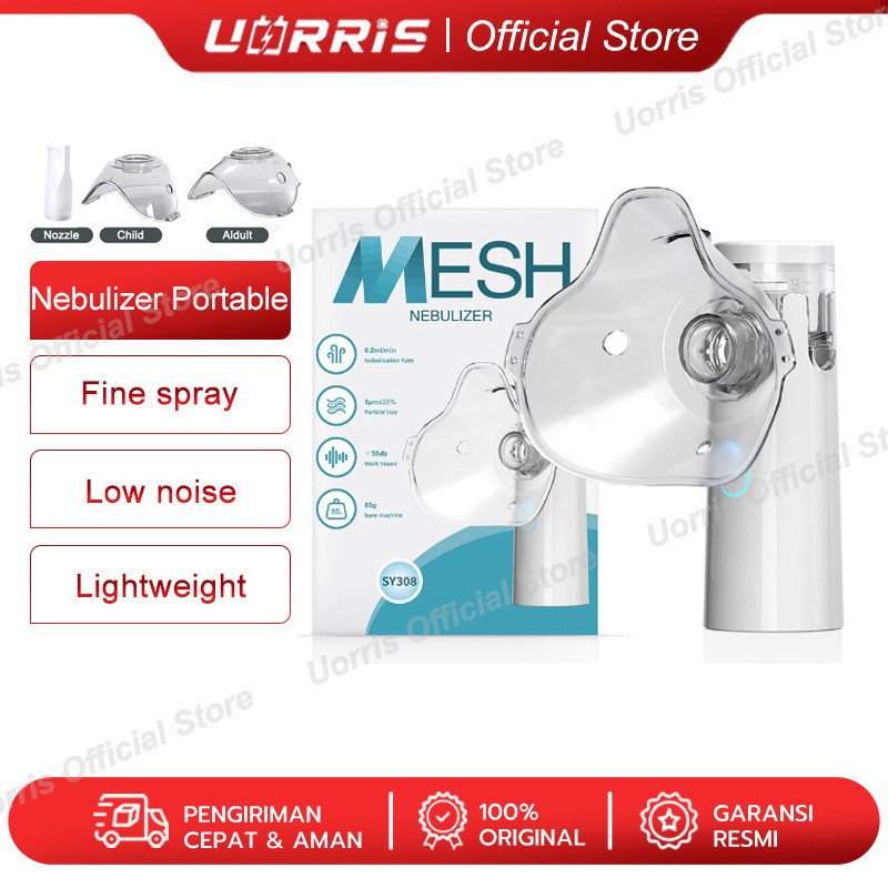 Jual UORRIS Nebulizer Portable Alat Nebulizer Anak Mesh Alat Uap Bantu ...