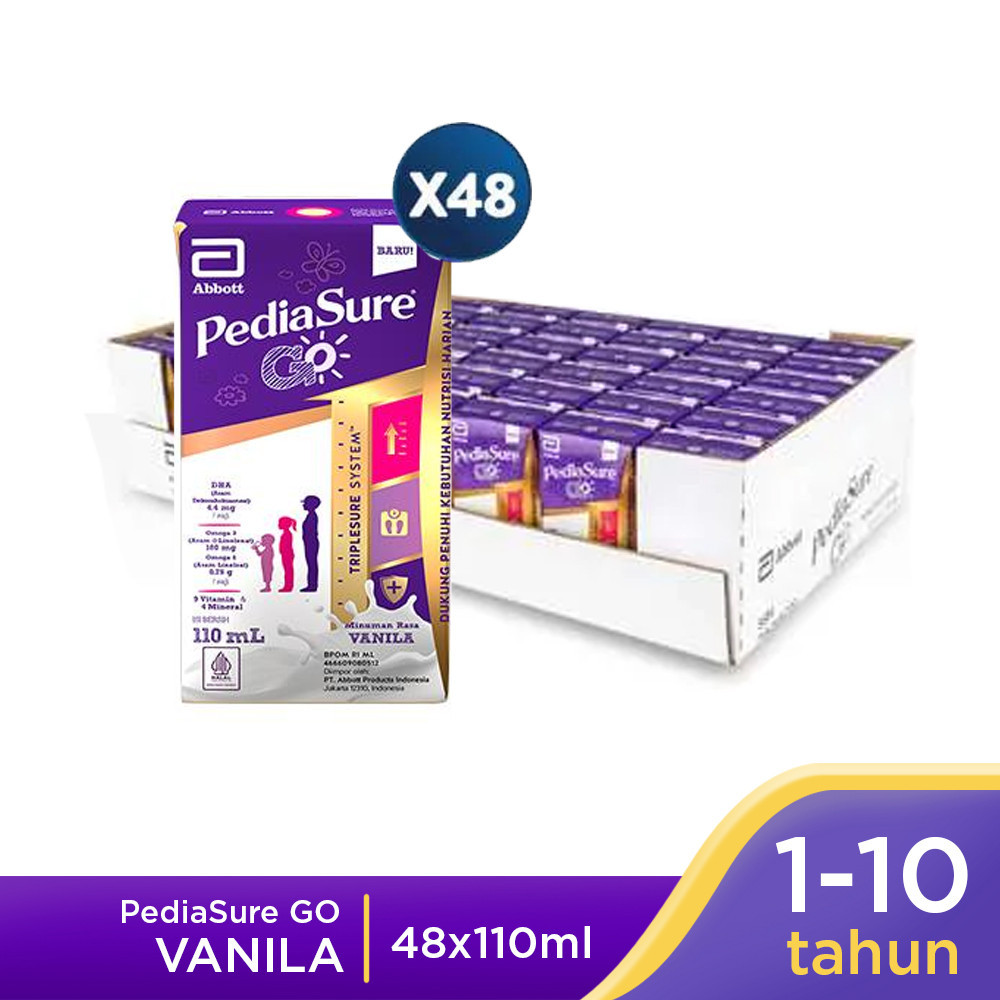 Jual Pediasure Go Vanila Formula UHT 48x110ml | Shopee Indonesia