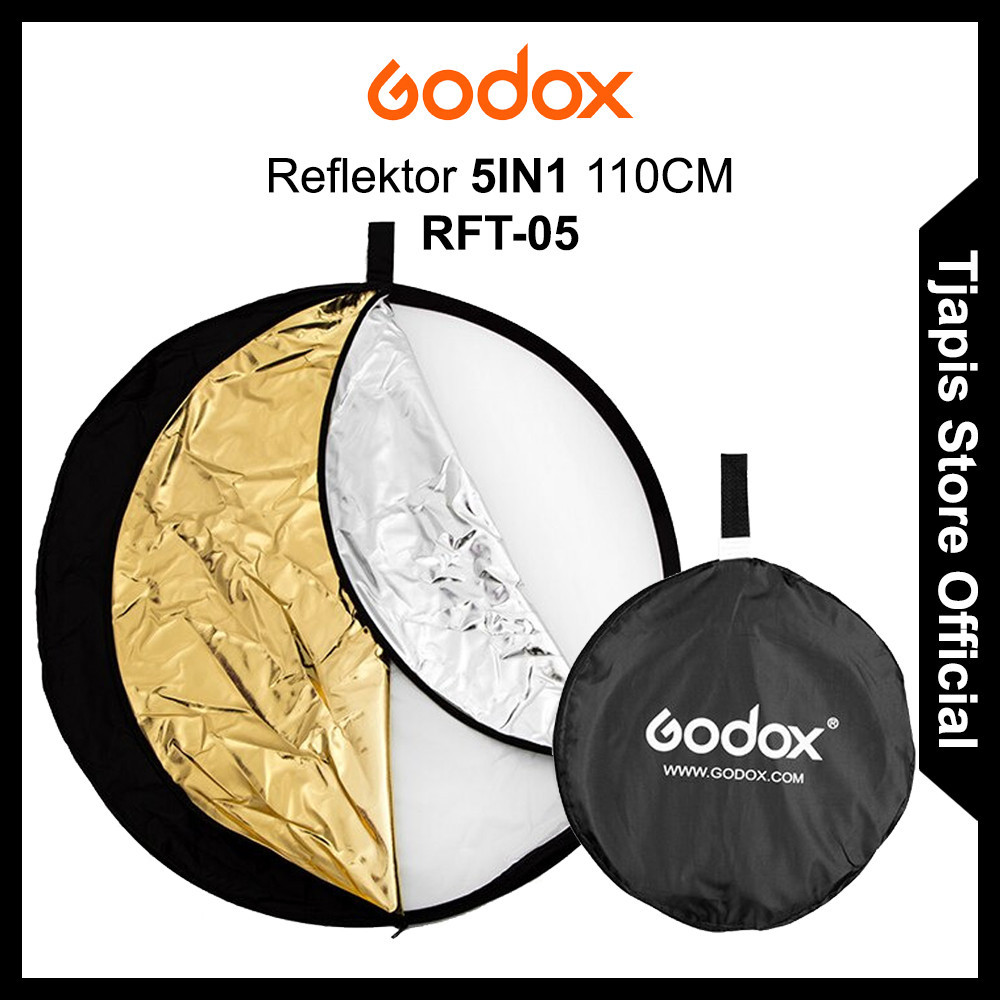 Jual GODOX REFLEKTOR CAHAYA STUDIO FOTO 5 IN 1 110CM - RFT-05 | Shopee ...