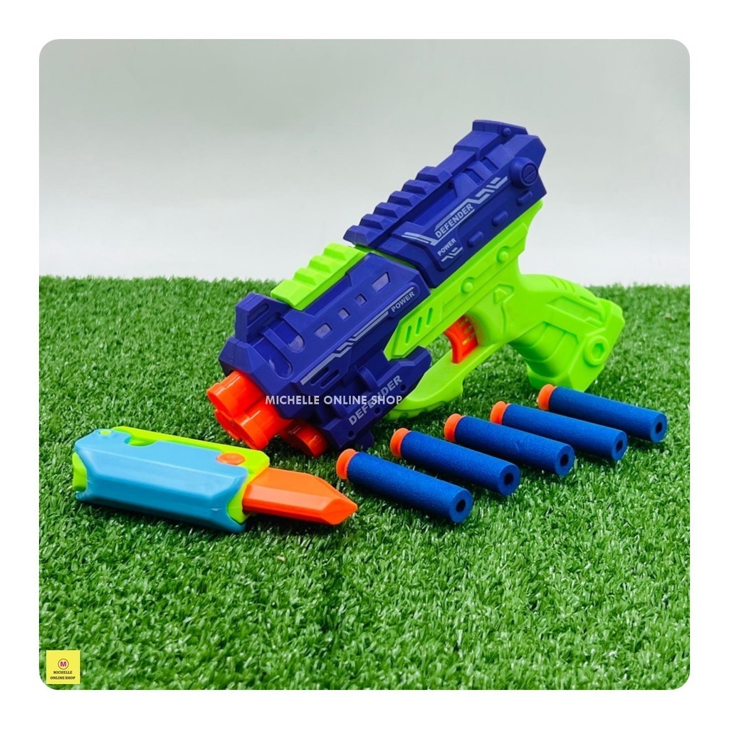 Jual Promo BARU Mainan Tembakan Soft Gun Knife Blaster Gun Bullet ...