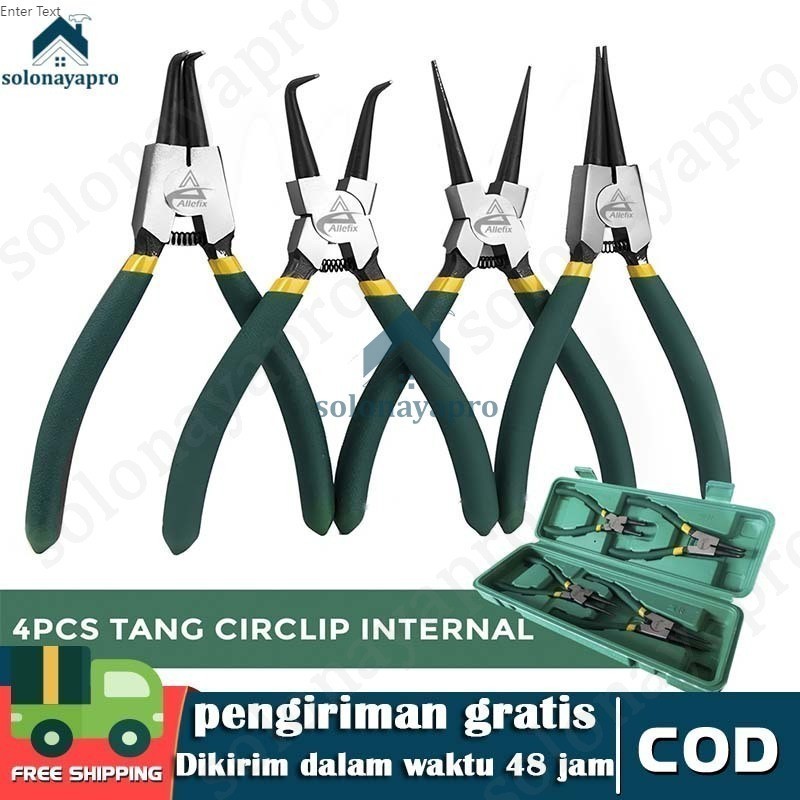 Jual Tang Combination Multifungsi Tang Circlip Internal 4 in 1 Set ...