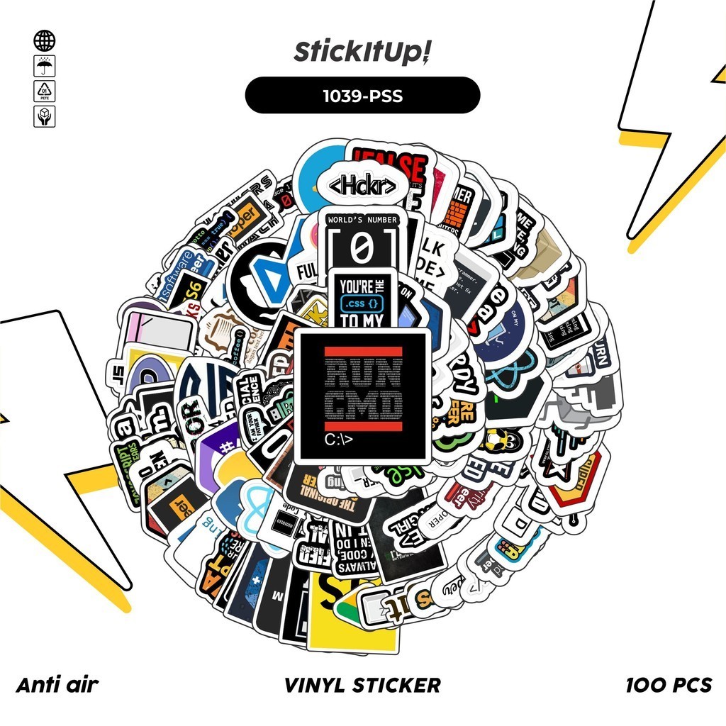 Jual COD 100 Pcs Stiker Pack Programmer Slang Lucu Aesthetic Vynil ... Jual COD 100 Pcs Stiker Pack Programmer Slang Lucu Aesthetic Vynil ...