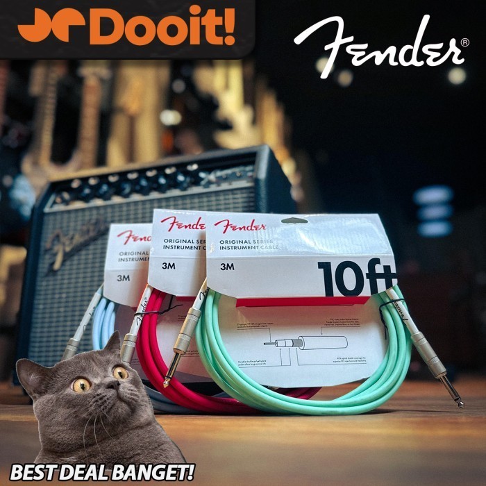 Jual Kabel Jack FENDER Original Series Instrument Cable TS Akai - 3 ...