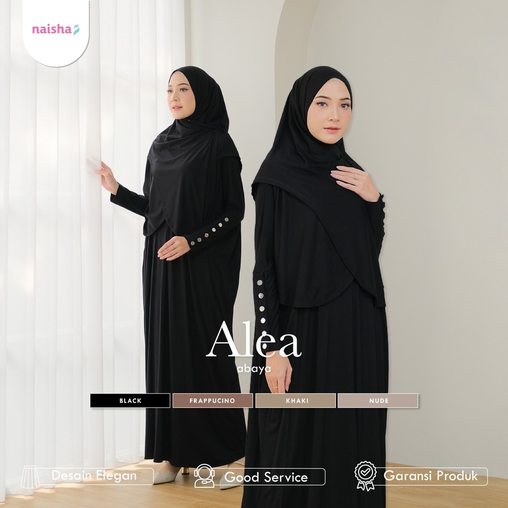 Jual Naisha Official - Alea Abaya | Abaya Rayon Spandex | Shopee Indonesia