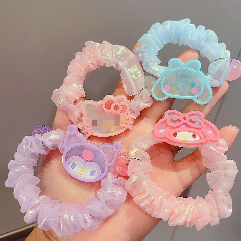 Jual (4in1) Ikat Rambut SANRIO Scrunchie Pita Super Cute Lucu / Karet ...