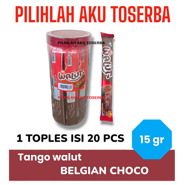 Jual Wafer Tango WALUT TOPLES BELGIAN CHOCO - ( HARGA 1 TOPLES ...